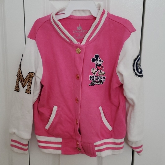 Disney | Jackets & Coats | Disney Mickey Mouse Letterman Varisty Jacket ...
